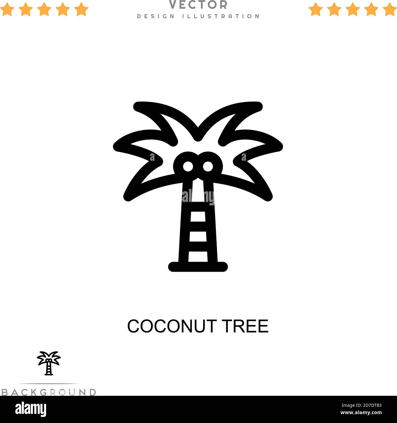 Coconut tree icon. Simple element from digital disruption collection ...