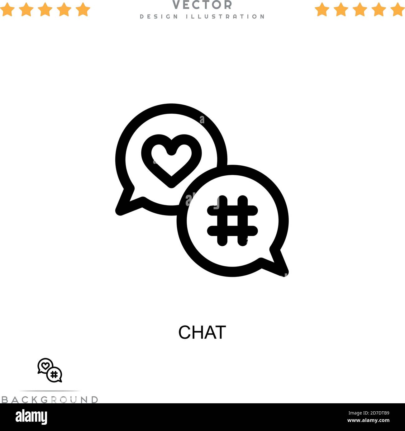 Chat icon. Simple element from digital disruption collection. Line Chat ...
