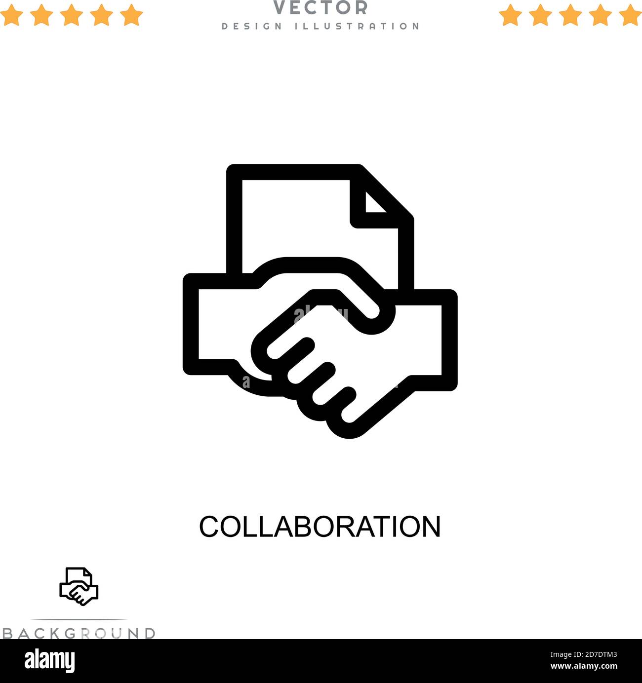 Collaboration icon. Simple element from digital disruption collection ...