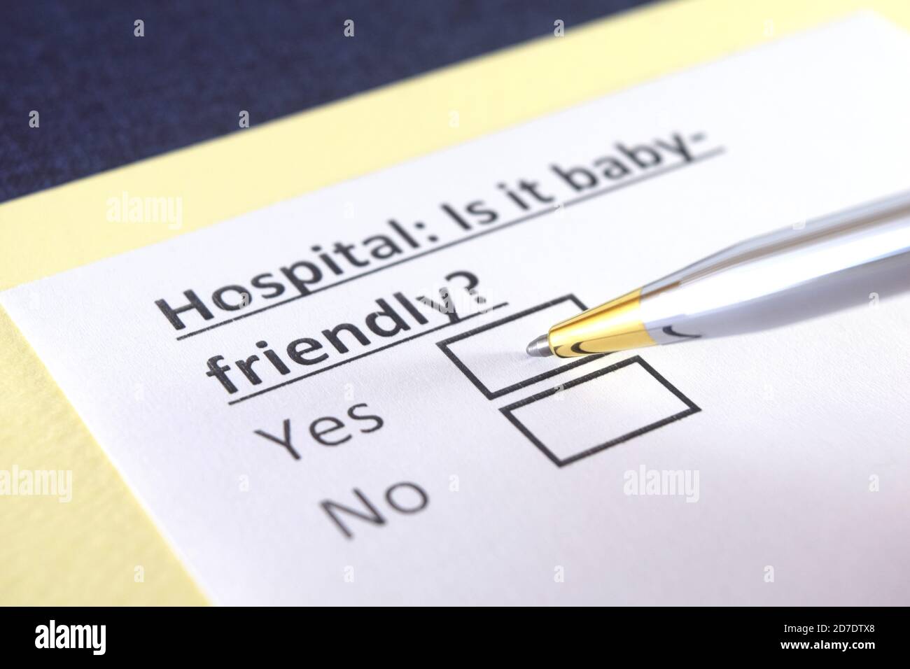One person is answering question about hospitals Stock Photo - Alamy
