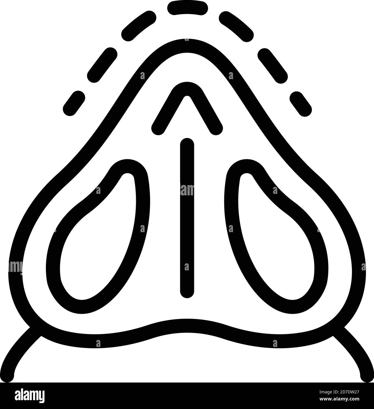 Nose internal surgery icon. Outline nose internal surgery vector icon ...