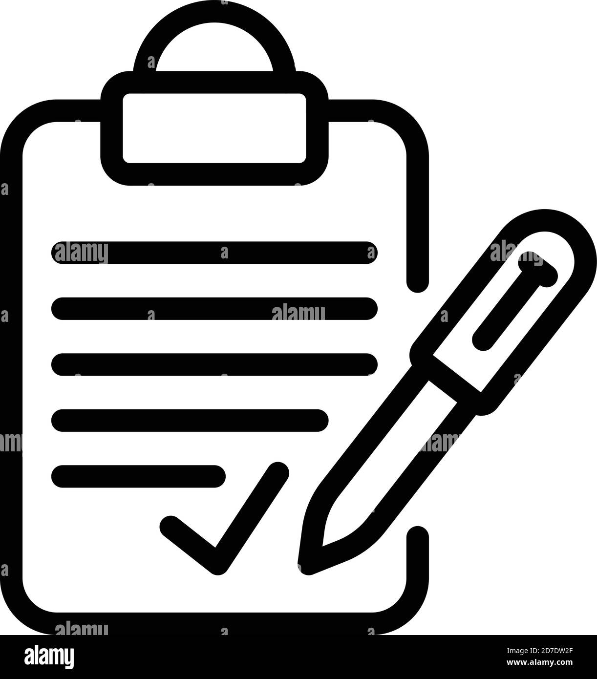 To do list icon. Outline to do list vector icon for web design isolated ...