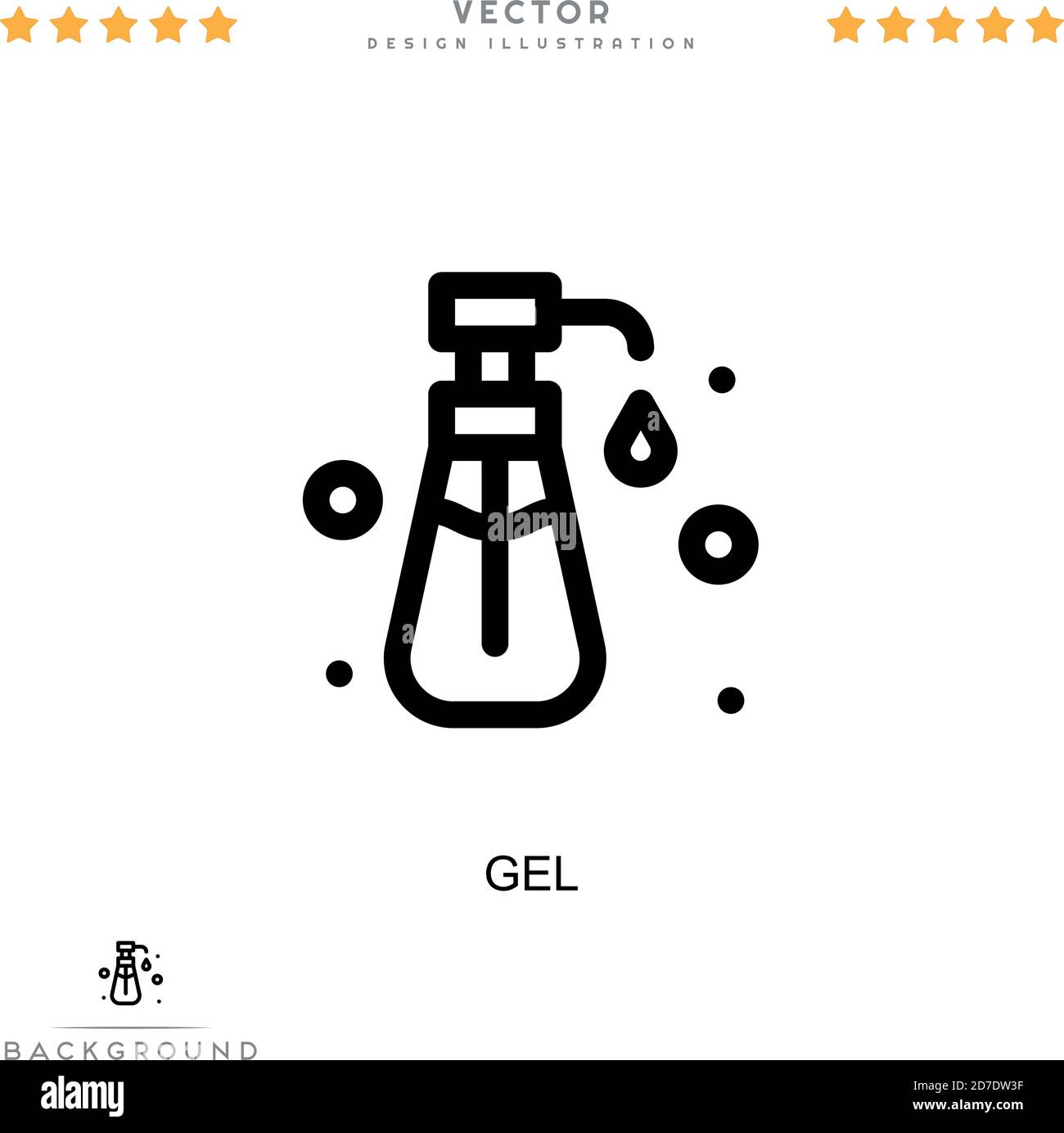 Gel icon. Simple element from digital disruption collection. Line Gel ...