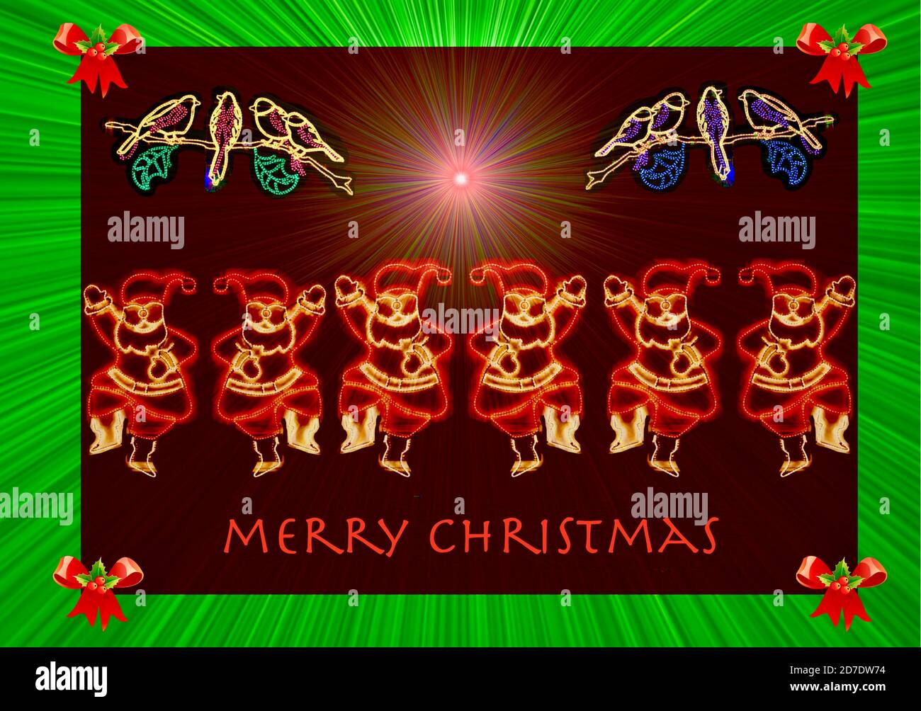 Father Christmas dancing at the Angarrack Christmas lights extravaganza ...