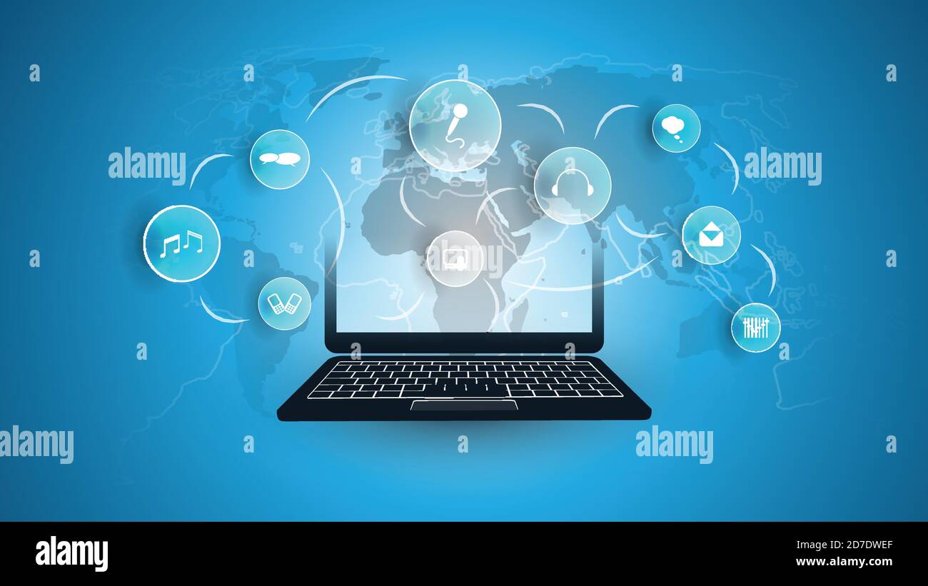 Digital Network Connections, Technology Background - Cloud Computing ...