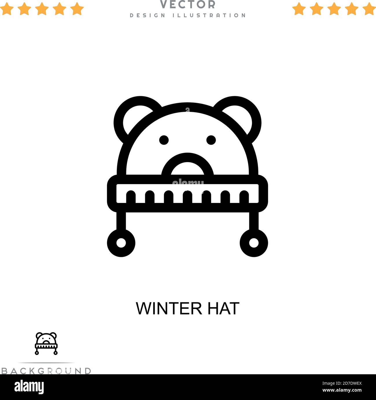 Winter hat icon. Simple element from digital disruption collection ...