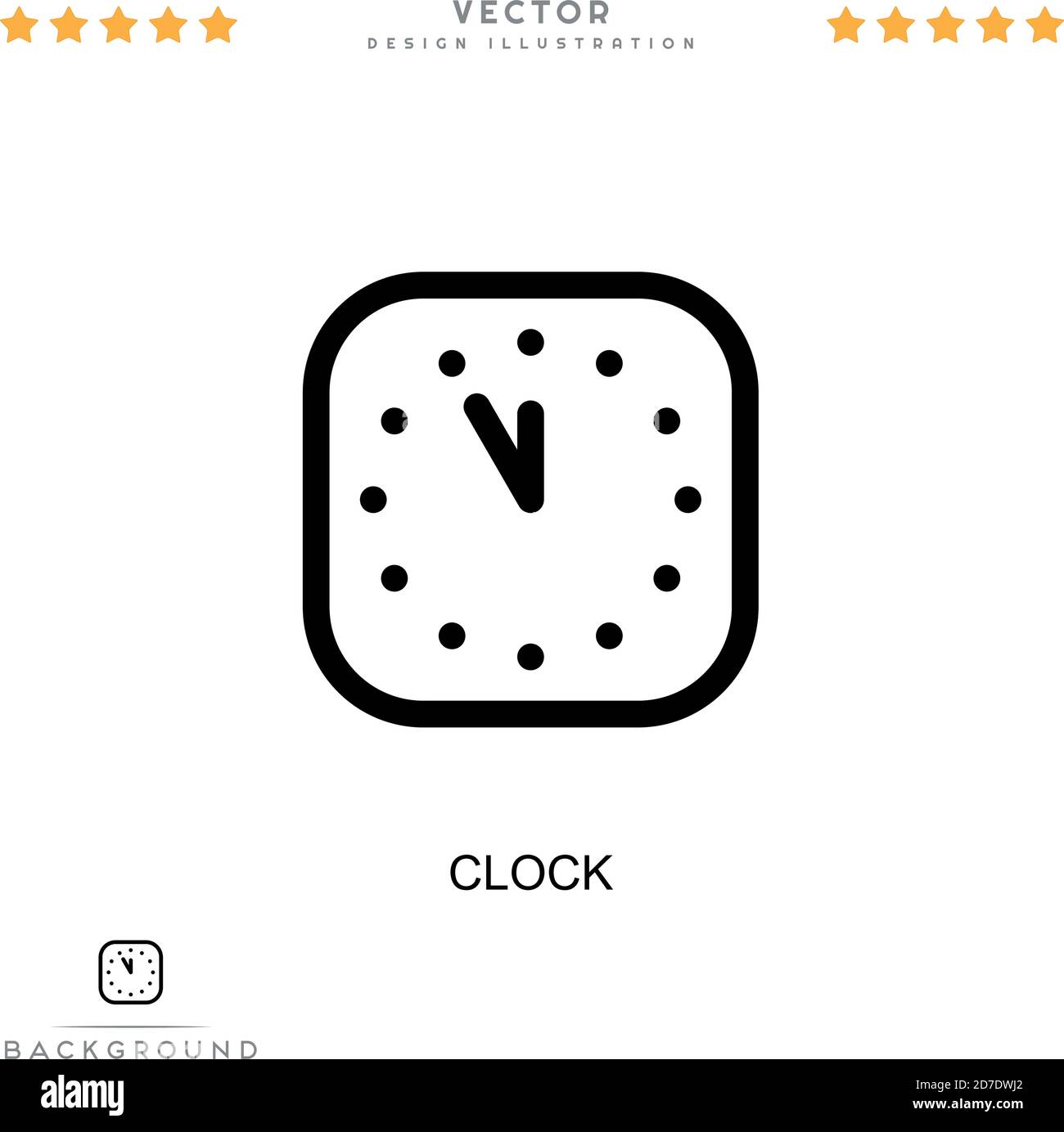 Clock icon. Simple element from digital disruption collection. Line ...