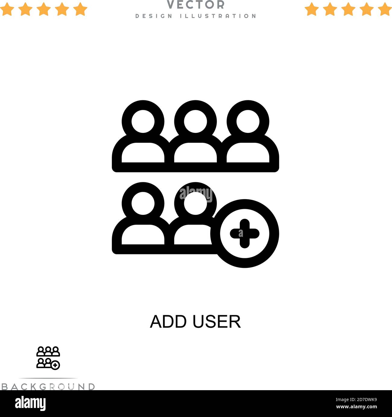 Add user icon. Simple element from digital disruption collection. Line ...