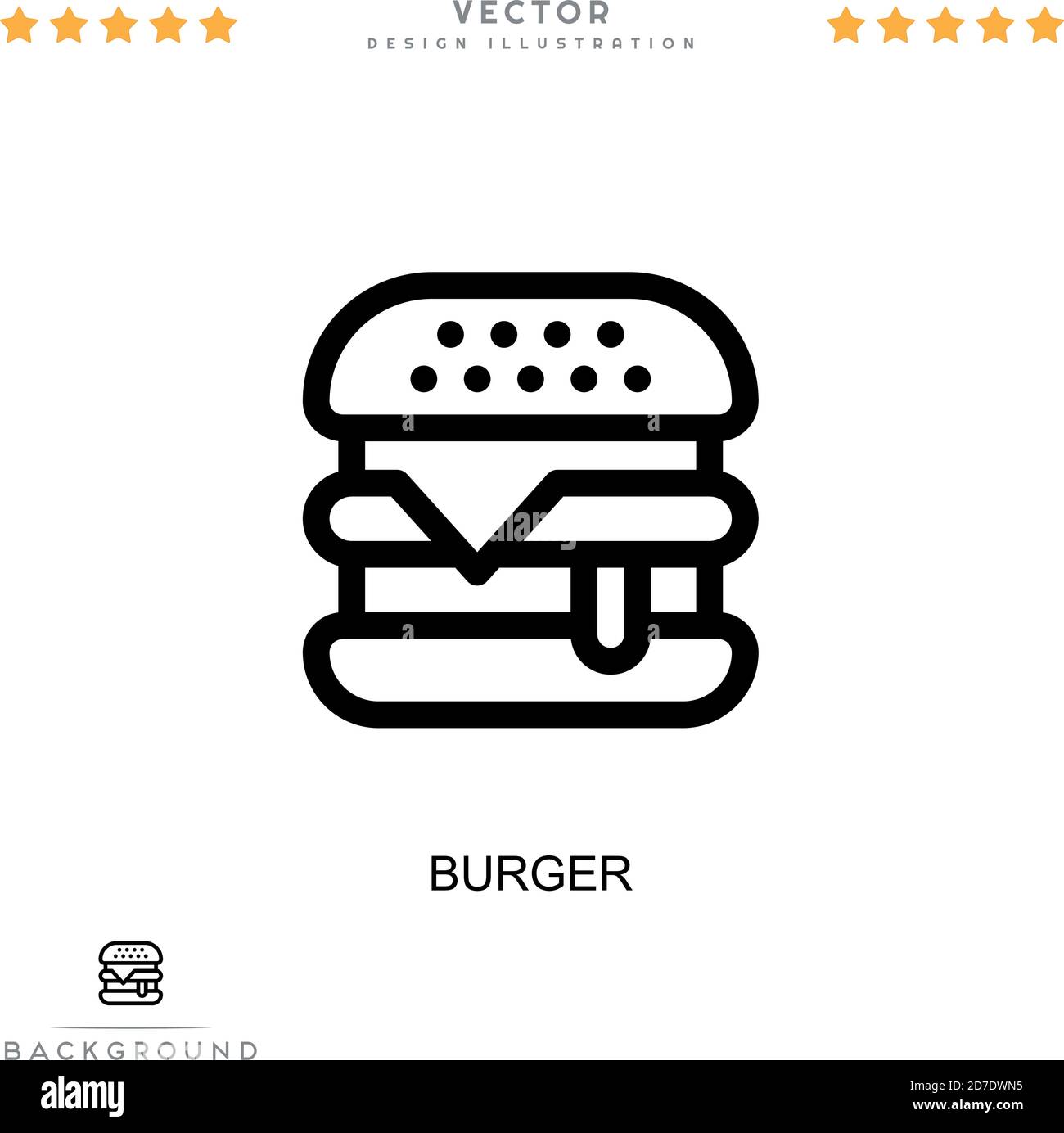 Burger icon. Simple element from digital disruption collection. Line ...