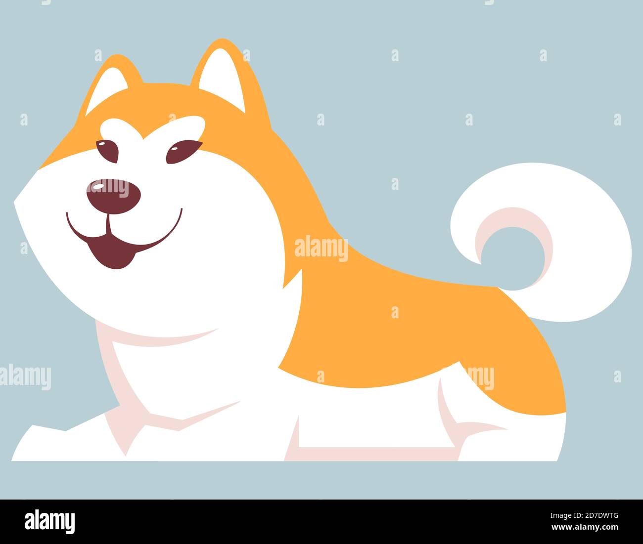 Akita inu Stock Vector Images - Alamy