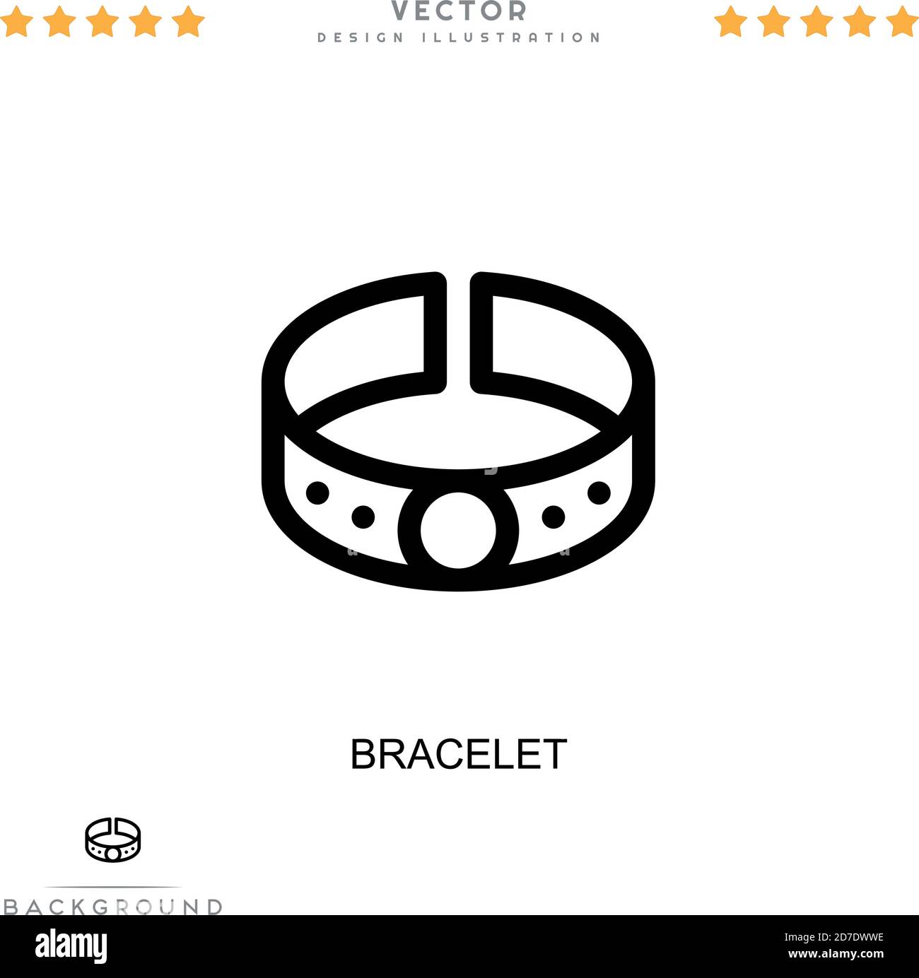 Bracelet icon. Simple element from digital disruption collection. Line ...