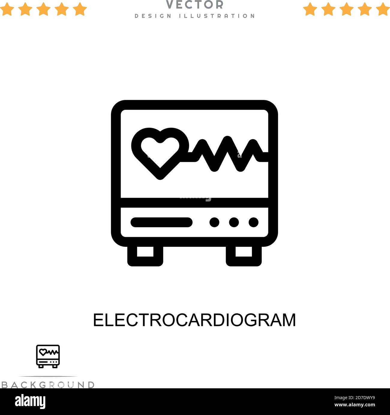 Electrocardiogram icon. Simple element from digital disruption ...