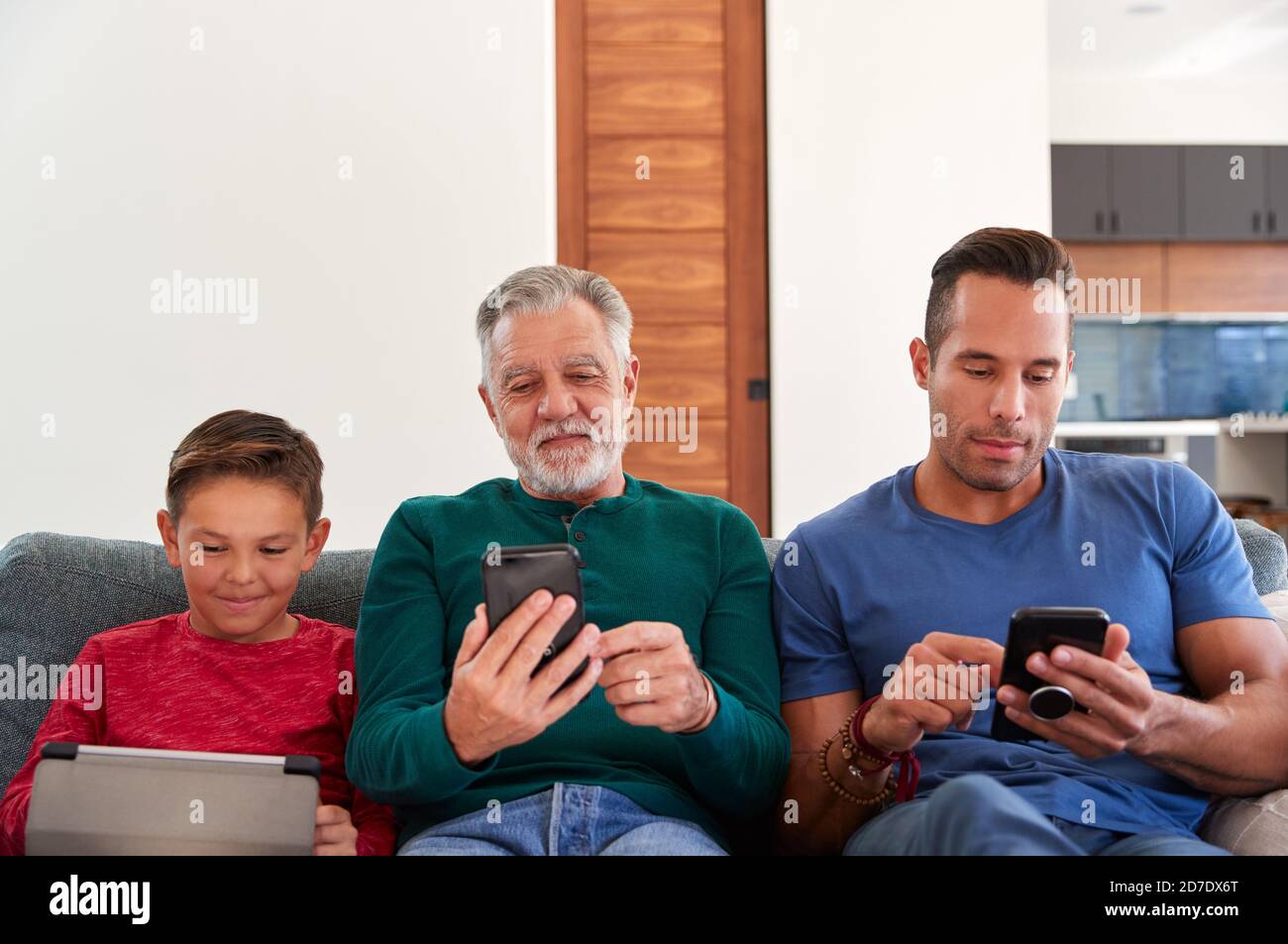Hispanic grandparents on computer hi-res stock photography and images ...