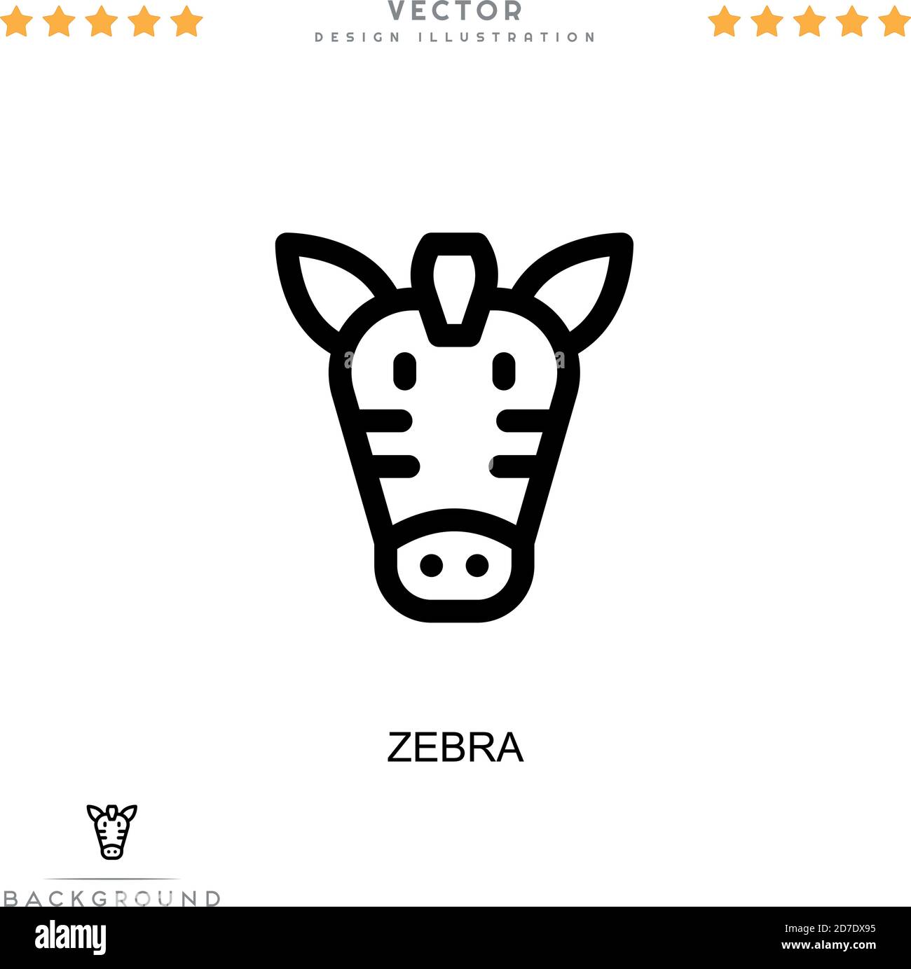 Zebra icon. Simple element from digital disruption collection. Line ...