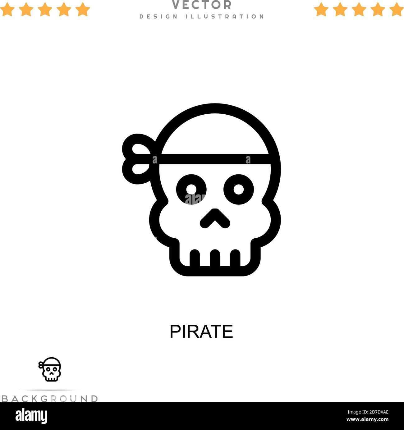 Pirate icon. Simple element from digital disruption collection. Line ...