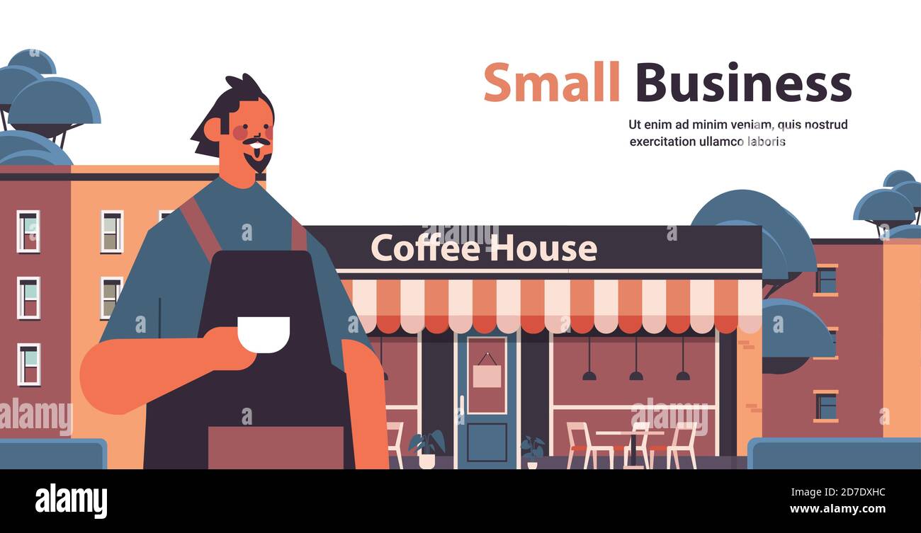 Restaurant owner portrait Stock Vector Images - Alamy