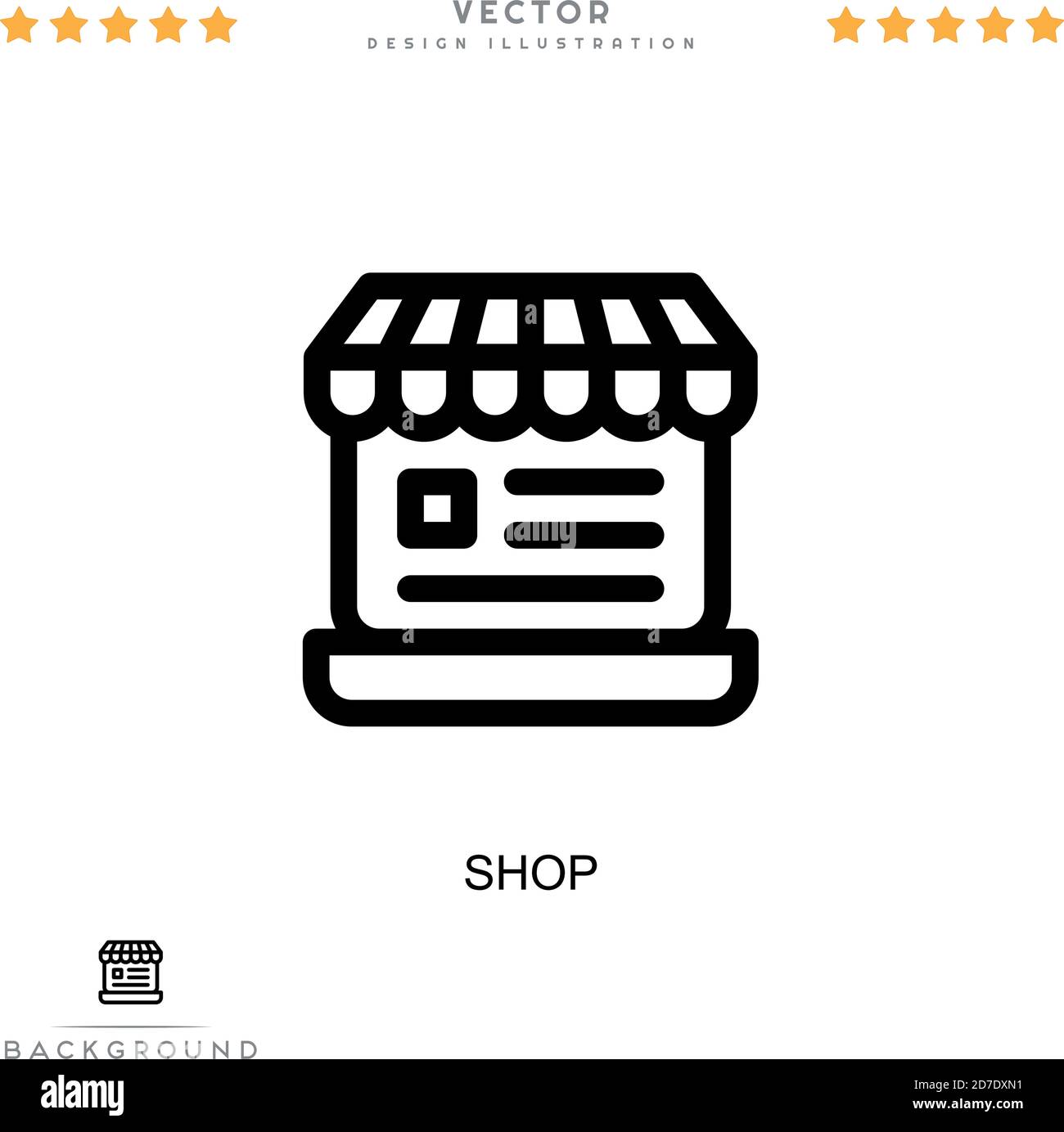 Shop icon. Simple element from digital disruption collection. Line Shop ...