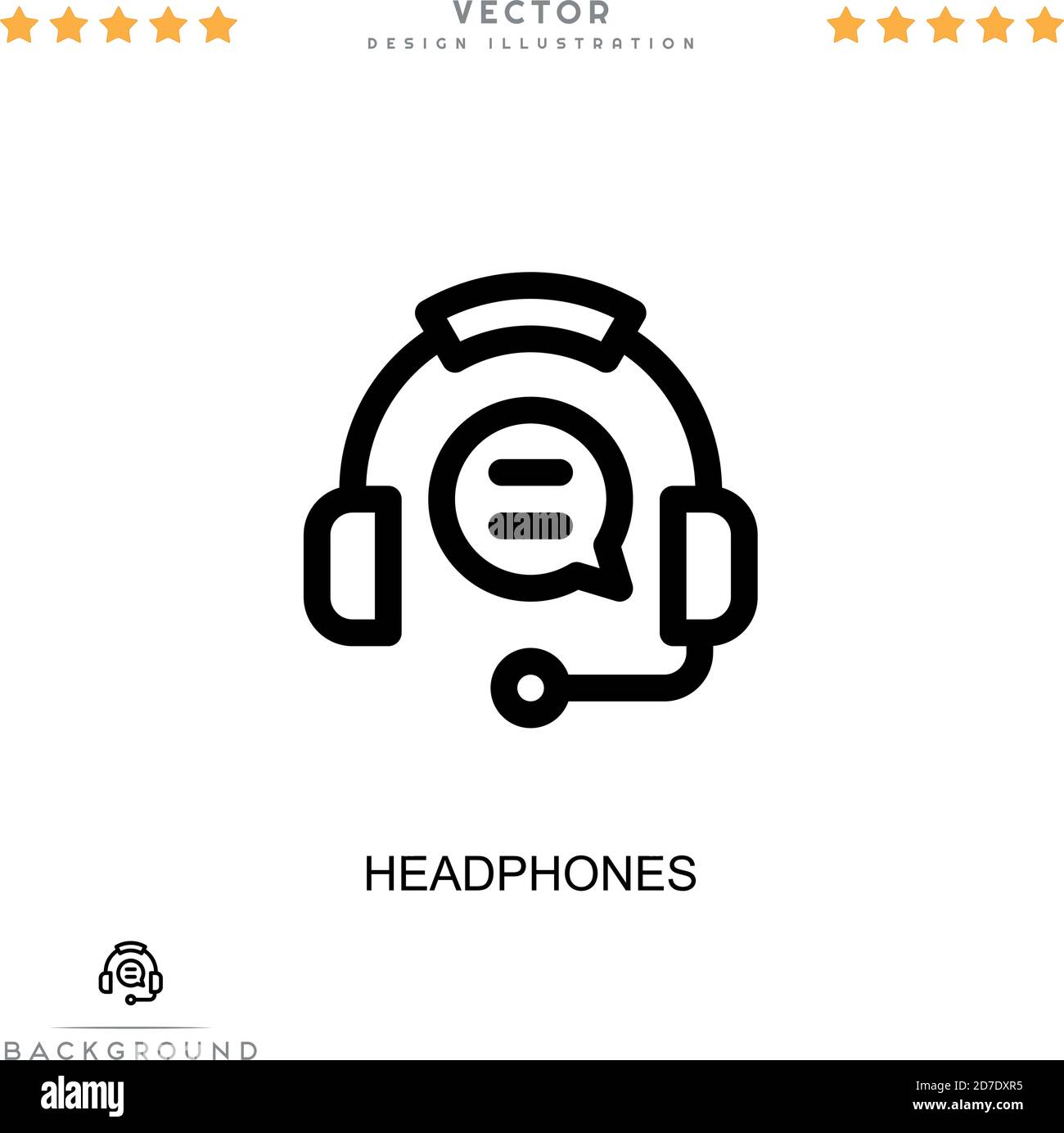 Headphones icon. Simple element from digital disruption collection ...