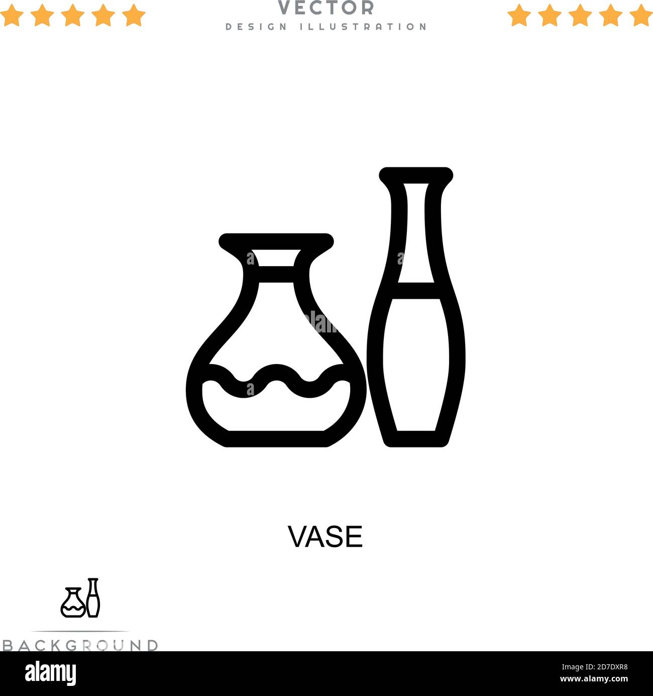 Vase icon. Simple element from digital disruption collection. Line Vase ...