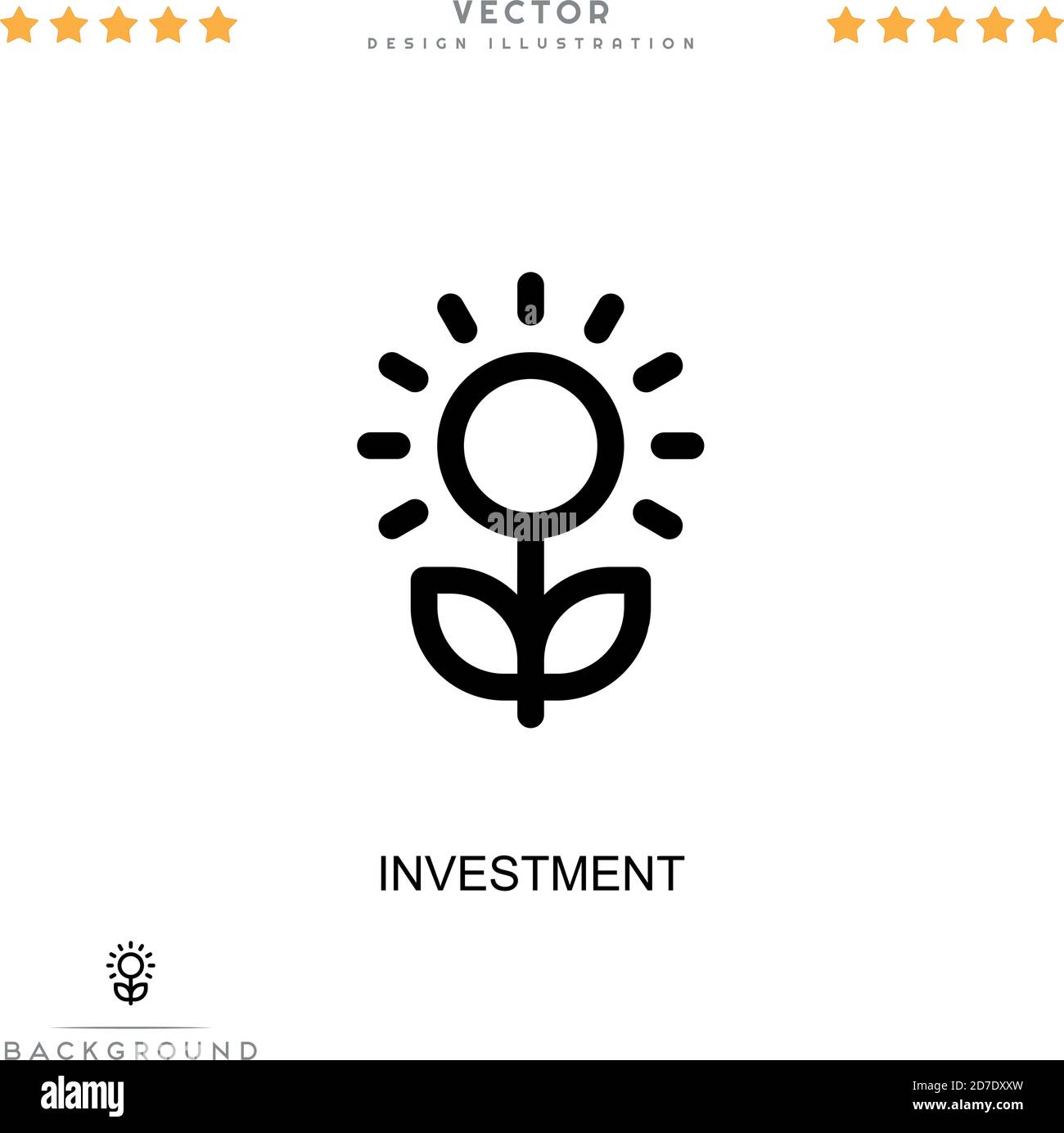 Investment icon. Simple element from digital disruption collection ...