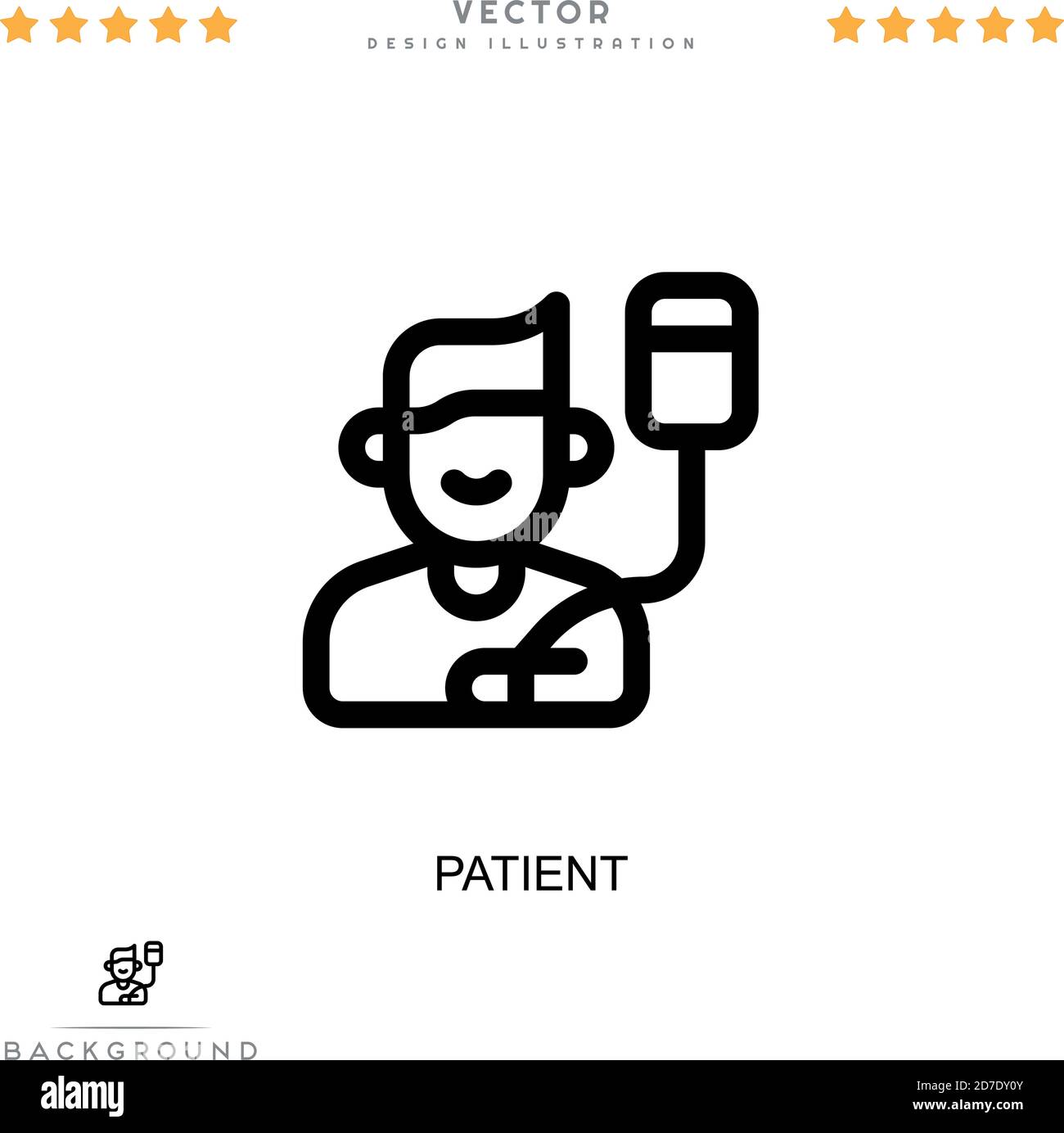 Patient Icon Simple Element From Digital Disruption Collection Line Patient Icon For Templates