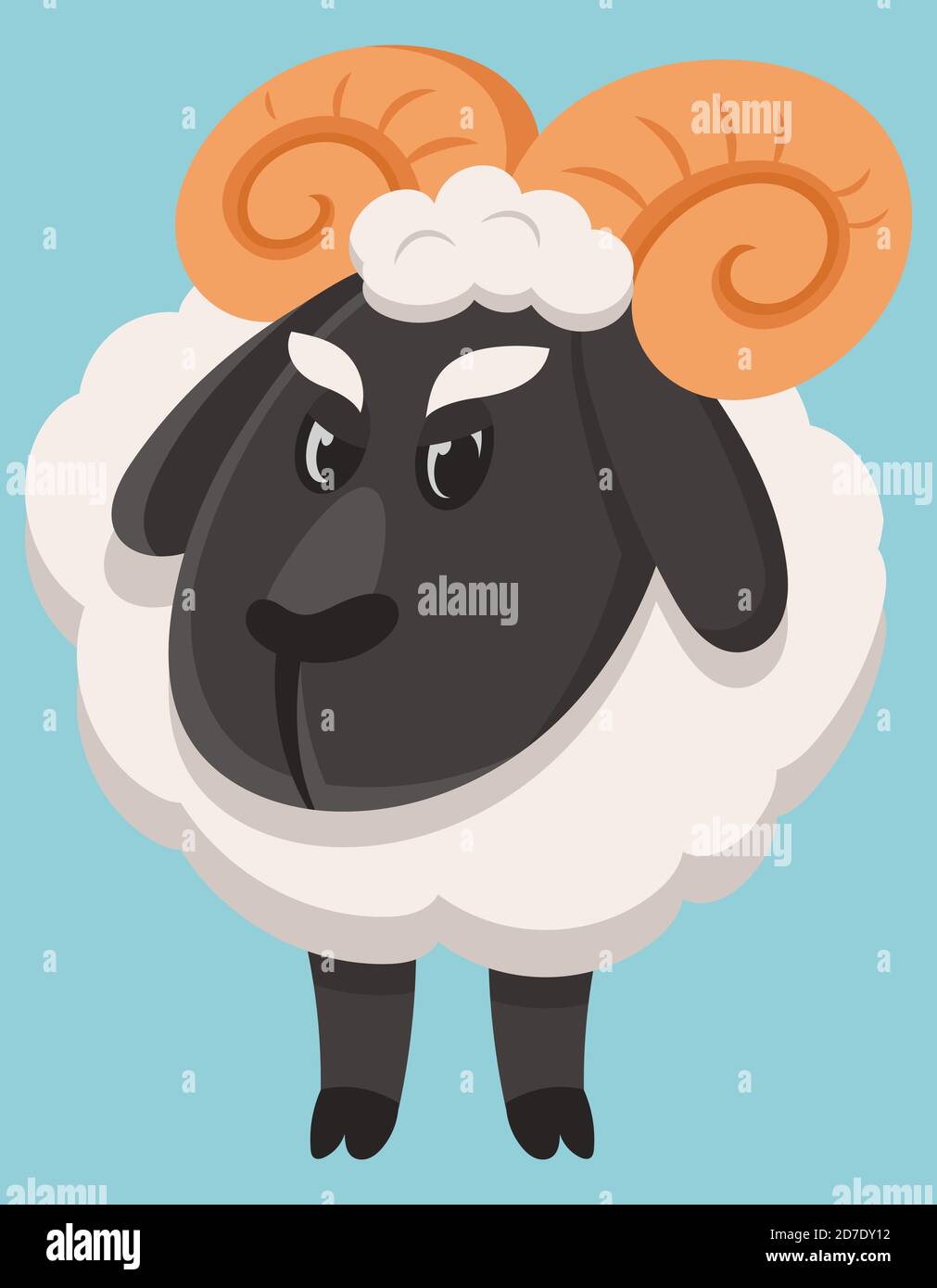 Sheep in farm cartoon hi-res stock photography and images - Alamy