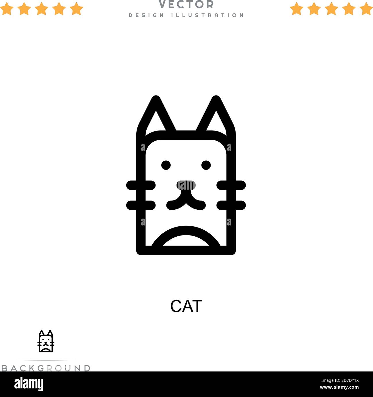 Cat icon. Simple element from digital disruption collection. Line Cat ...