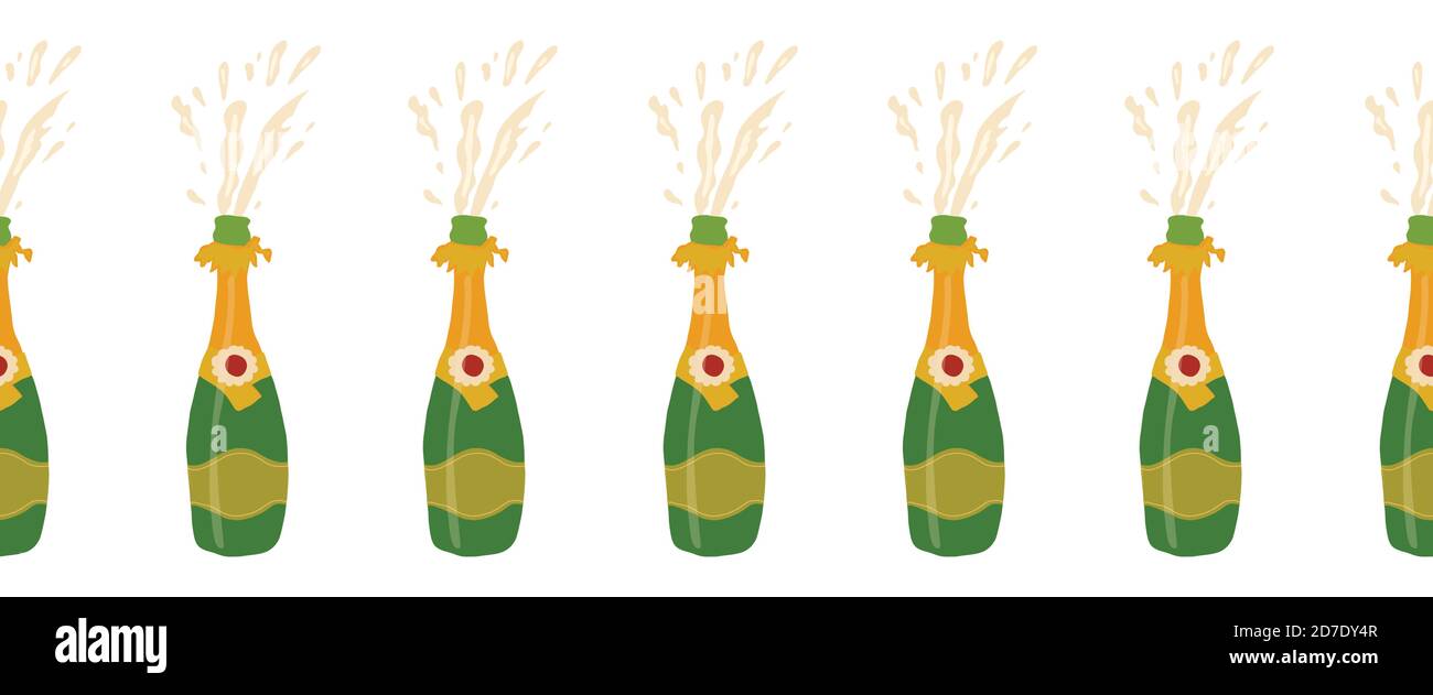 Champagne bottle border hi-res stock photography and images - Alamy