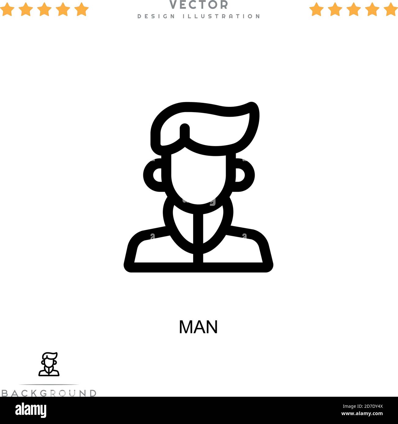 Man icon. Simple element from digital disruption collection. Line Man ...