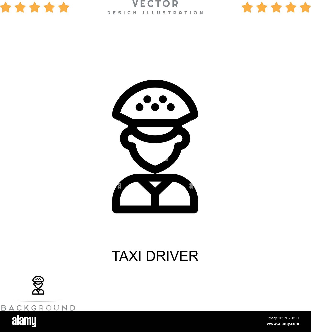 Taxi driver icon. Simple element from digital disruption collection ...