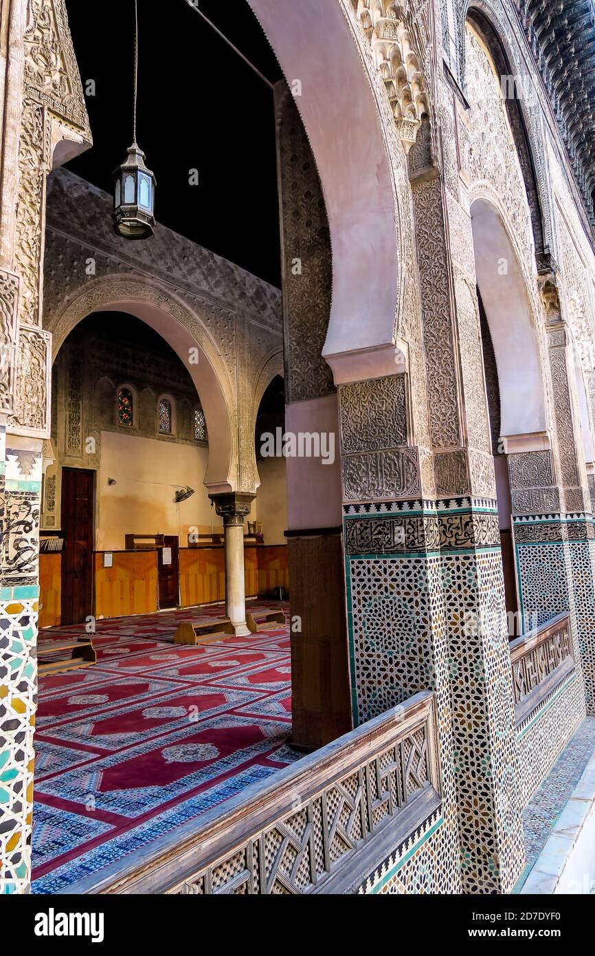 mosque in fes morocco, photo as background Stock Photo - Alamy