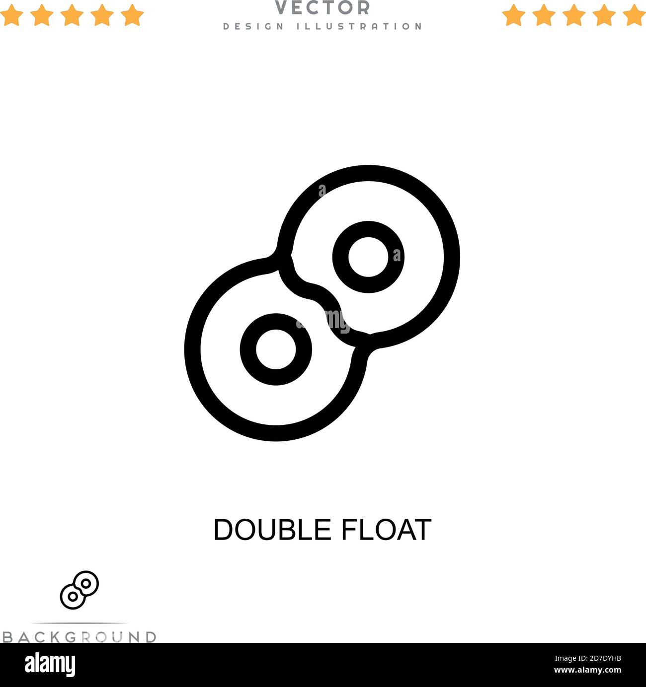 Double float icon. Simple element from digital disruption collection ...