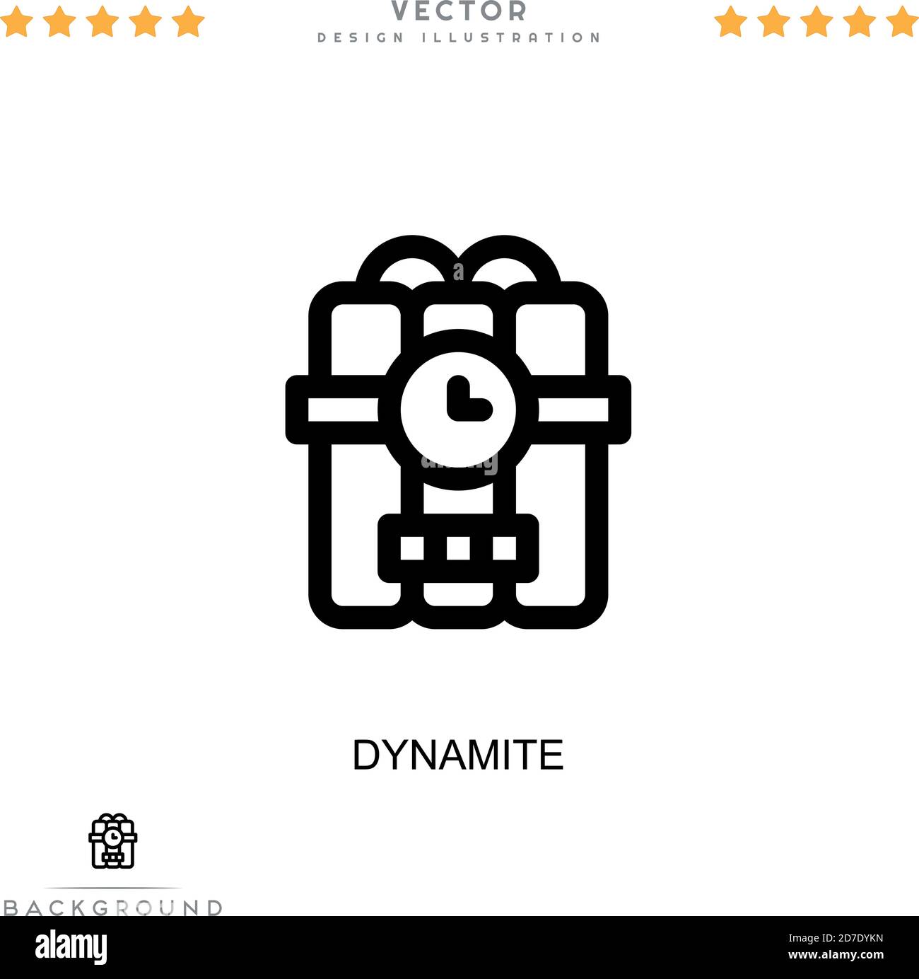 Dynamite icon. Simple element from digital disruption collection. Line ...