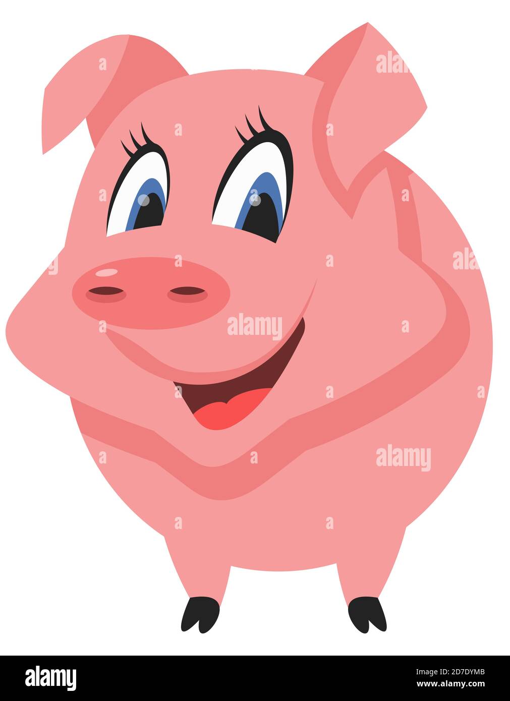Cute cartoon pig in hi-res stock photography and images - Alamy
