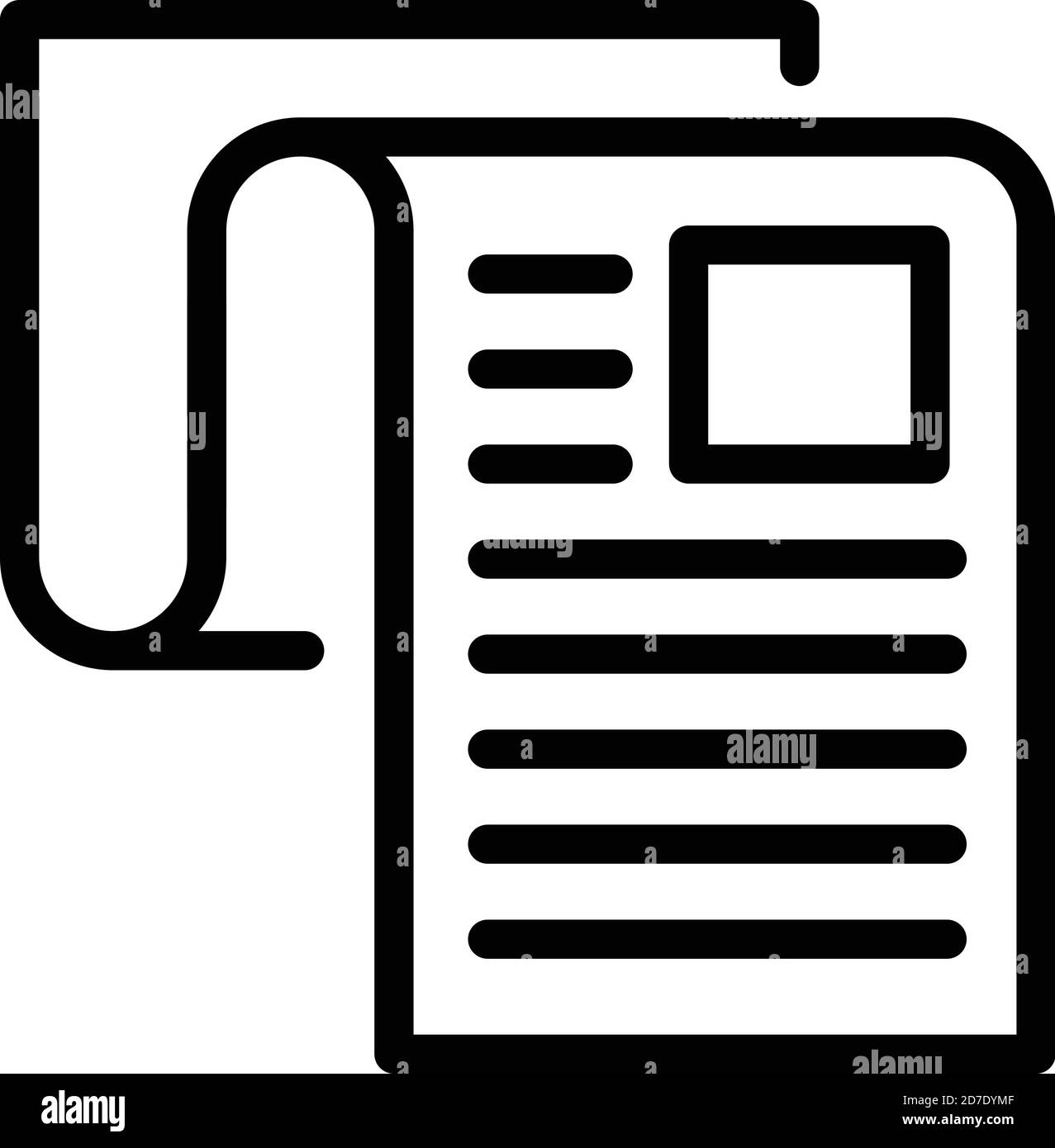 Sheet writing icon. Outline sheet writing vector icon for web design ...