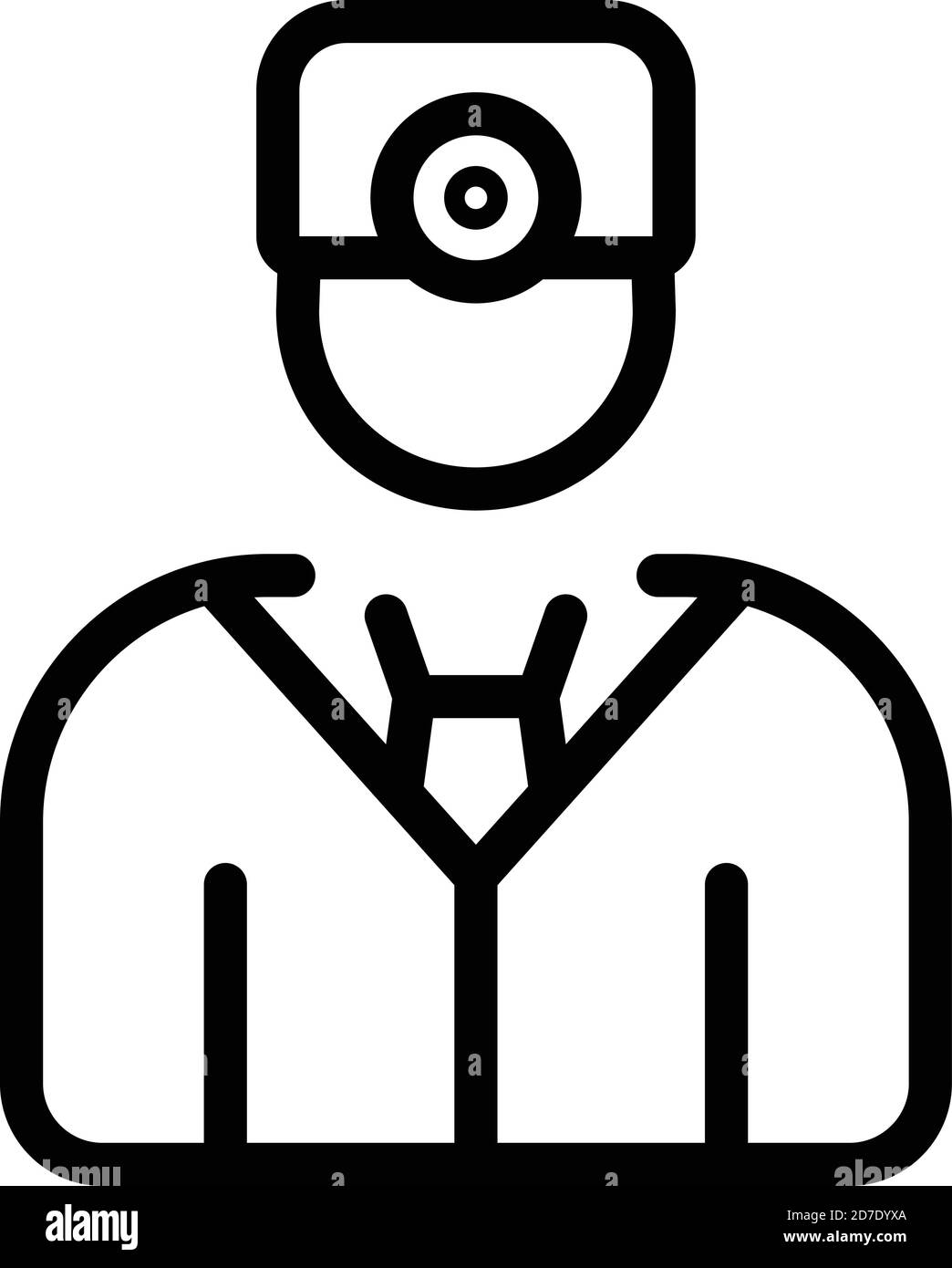 Student job doctor icon. Outline student job doctor vector icon for web ...