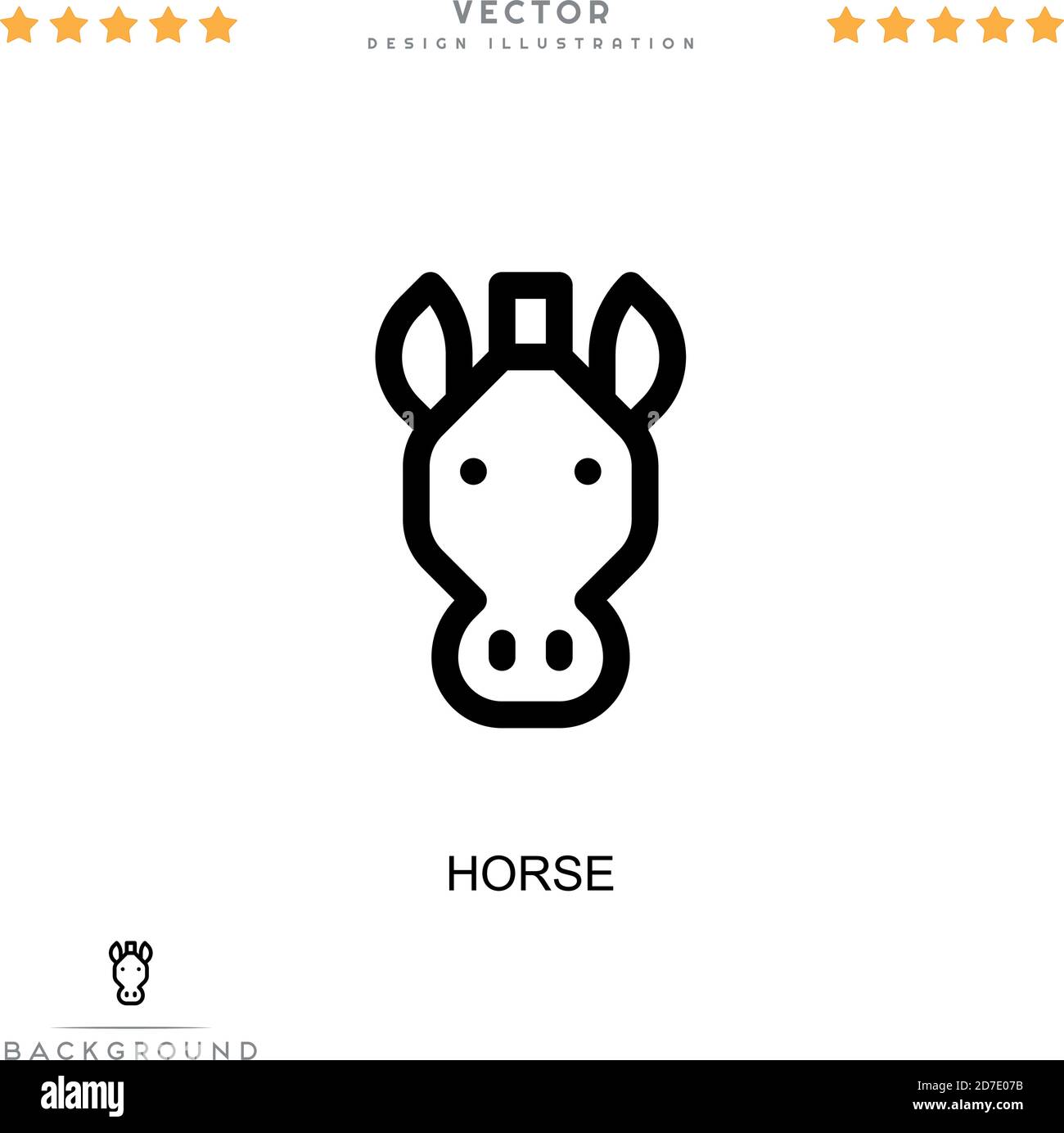 Horse icon. Simple element from digital disruption collection. Line ...