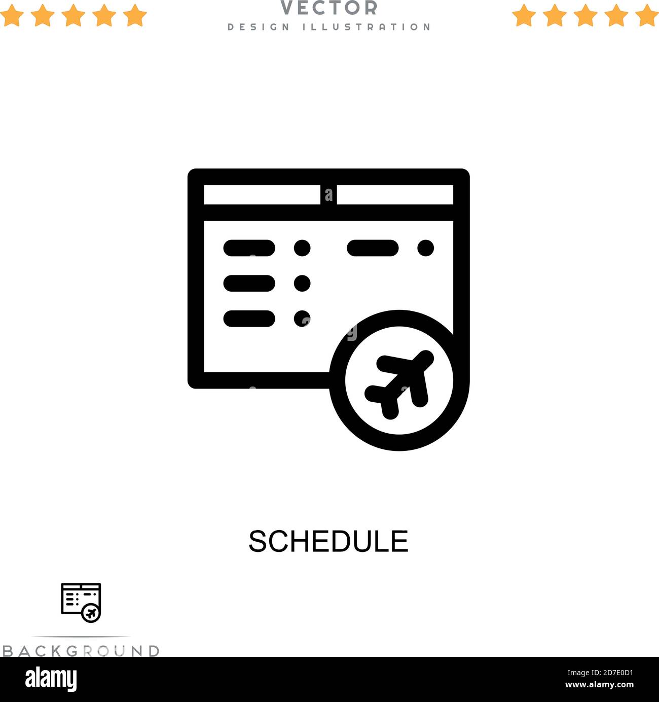 Schedule icon. Simple element from digital disruption collection. Line ...