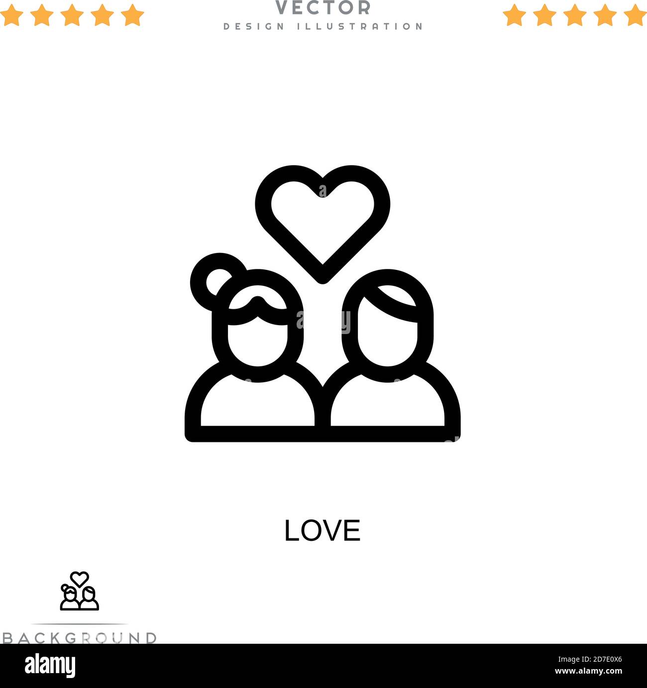 Love icon. Simple element from digital disruption collection. Line Love ...