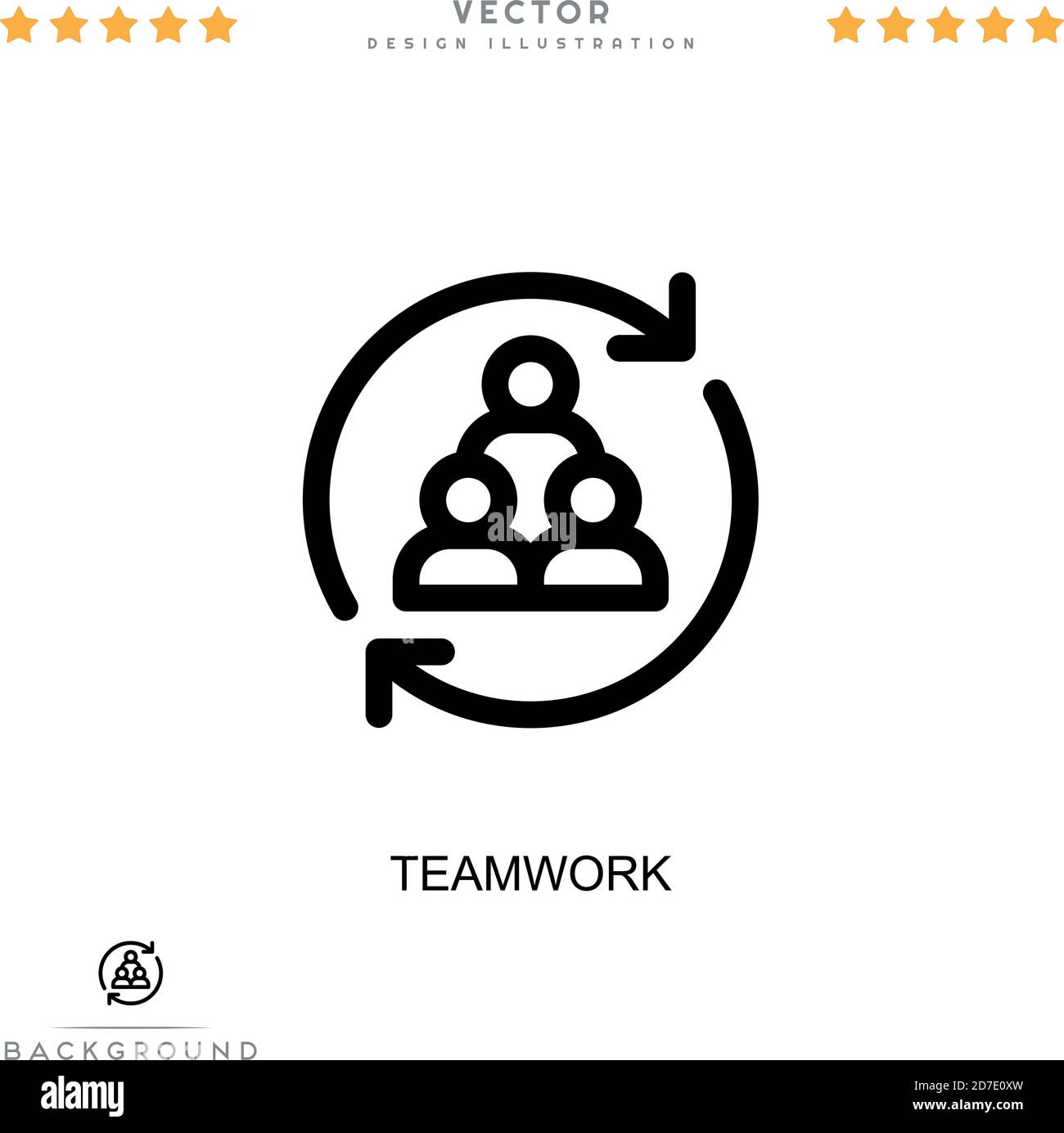 Teamwork icon. Simple element from digital disruption collection. Line ...