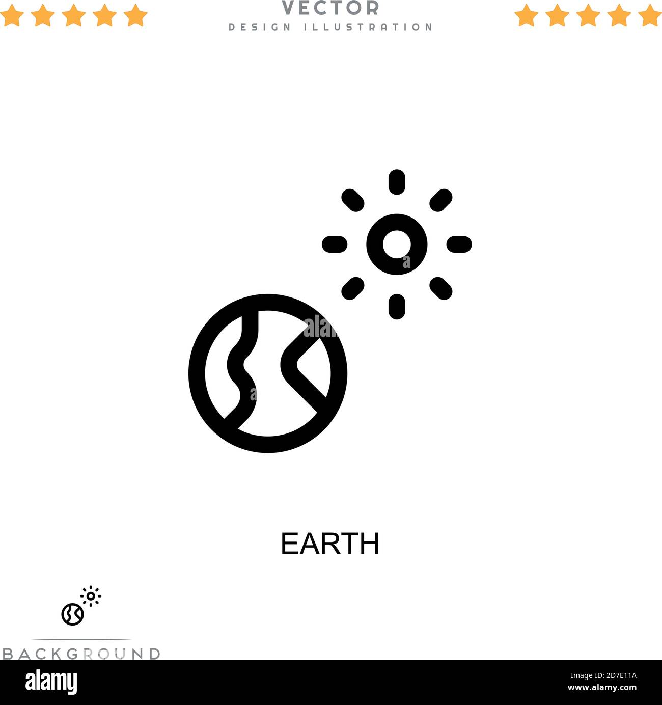 Earth icon. Simple element from digital disruption collection. Line ...