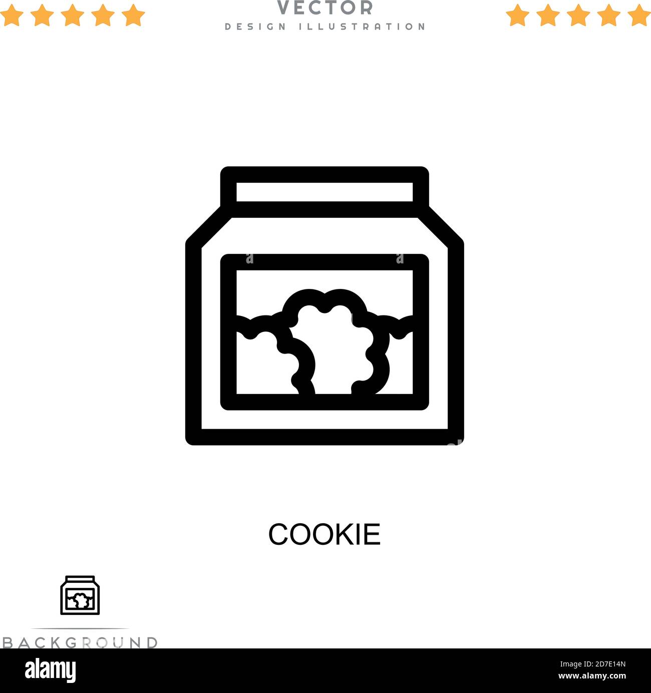 Cookie icon. Simple element from digital disruption collection. Line ...