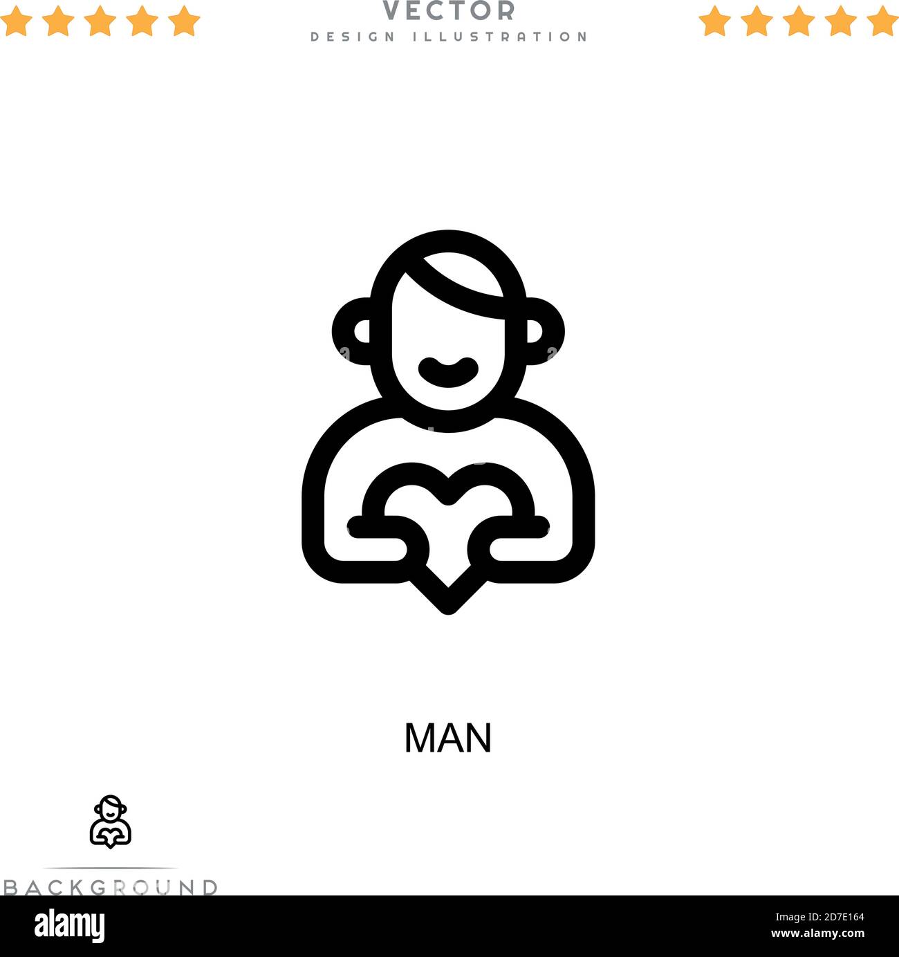 Man icon. Simple element from digital disruption collection. Line Man ...
