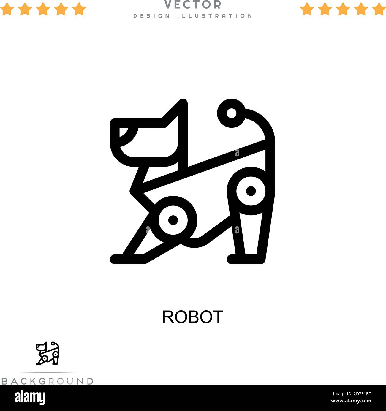 Robot icon. Simple element from digital disruption collection. Line ...