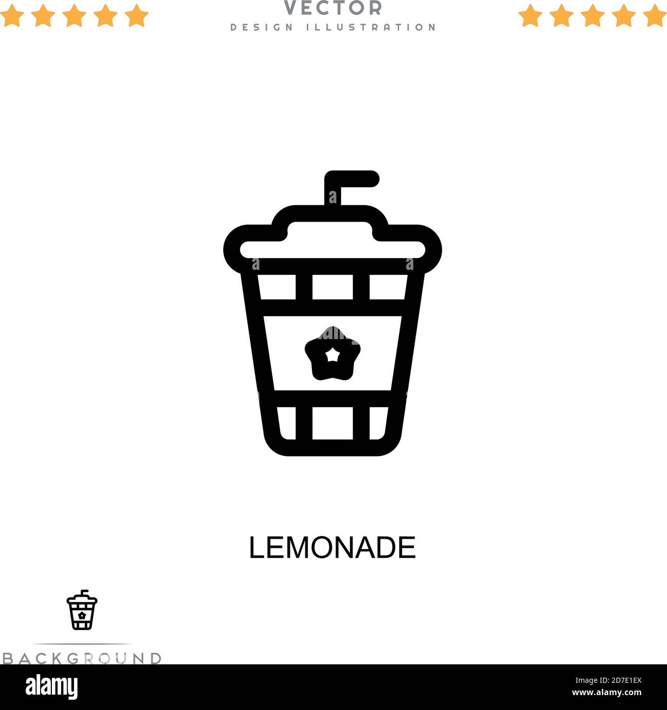 Lemonade icon. Simple element from digital disruption collection. Line ...