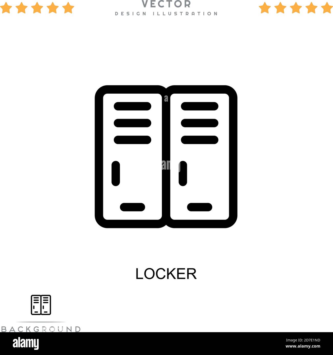 Locker icon. Simple element from digital disruption collection. Line ...