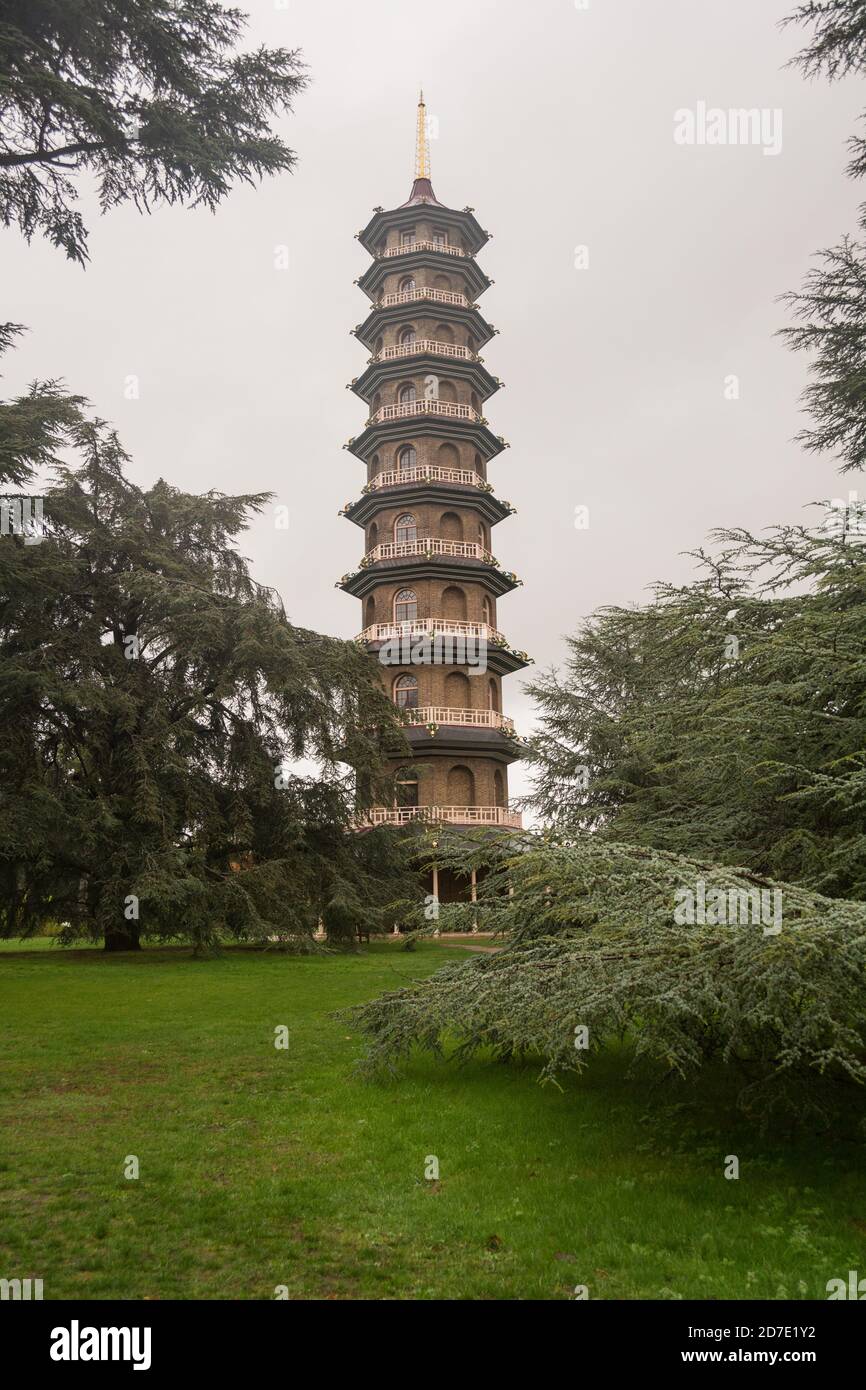 The Great Pagoda, Kew Gardens, London, UK Stock Photo - Alamy