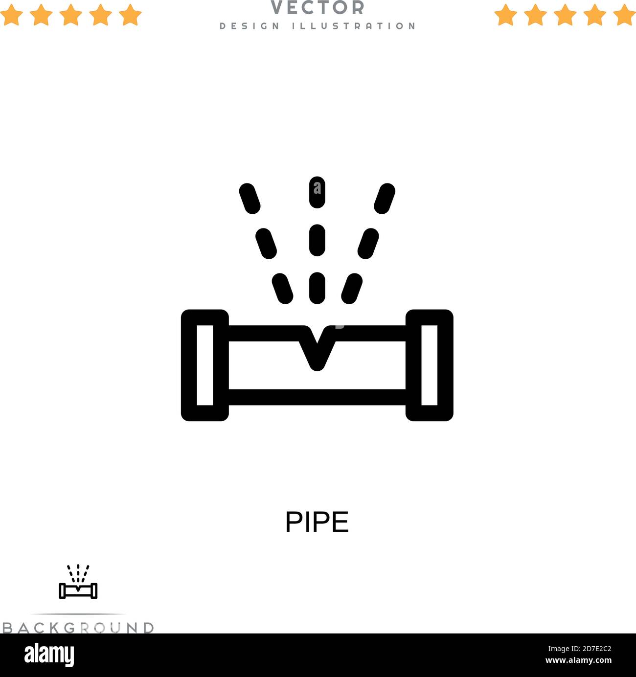 Pipe icon. Simple element from digital disruption collection. Line Pipe ...