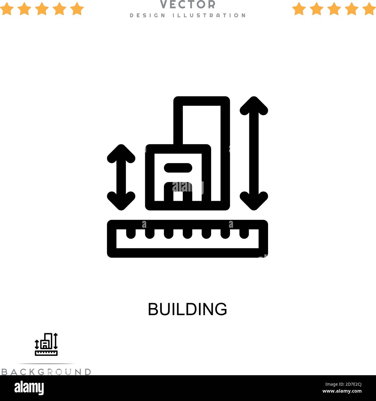 Building icon. Simple element from digital disruption collection. Line ...