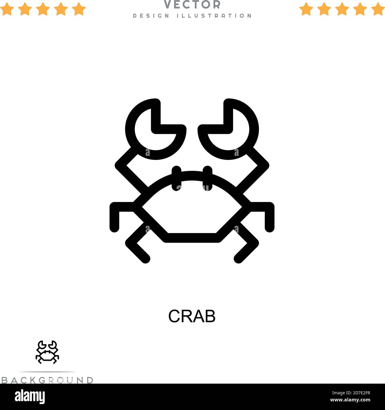 Crab icon. Simple element from digital disruption collection. Line Crab ...
